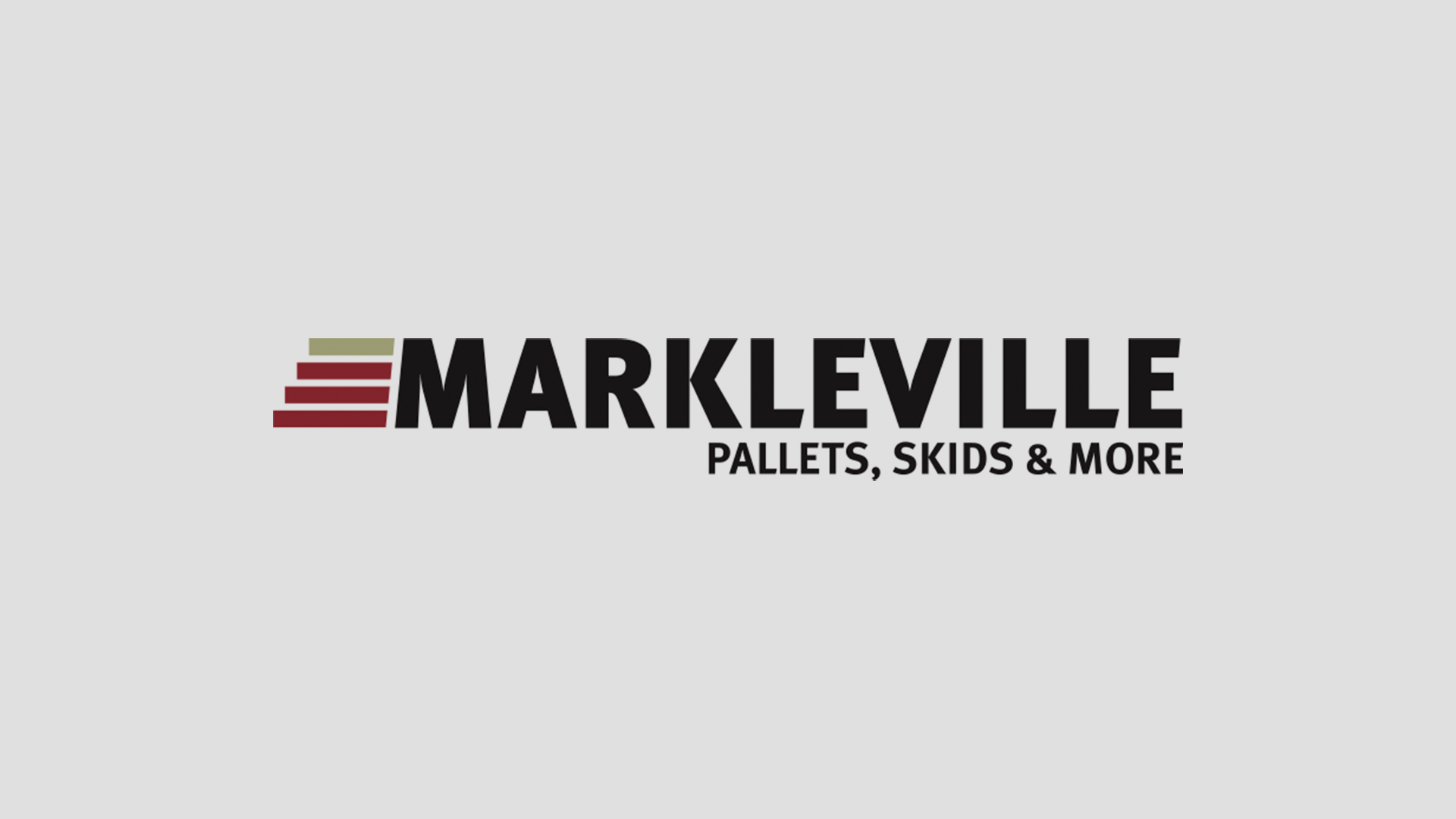 Markleville Pallets, Skids & More Logo - Leslie Fredericks